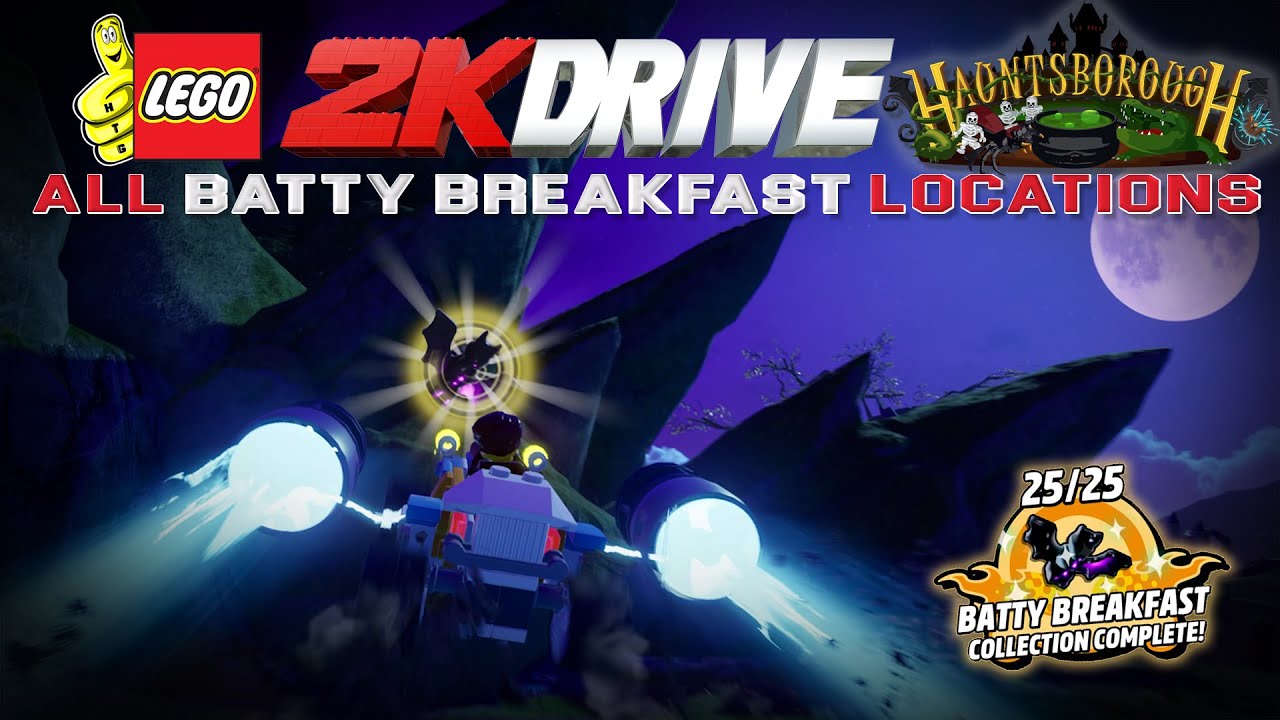 LEGO 2K DRIVE: Hauntsborough (All Batty Breakfast Locations) - HTG ...