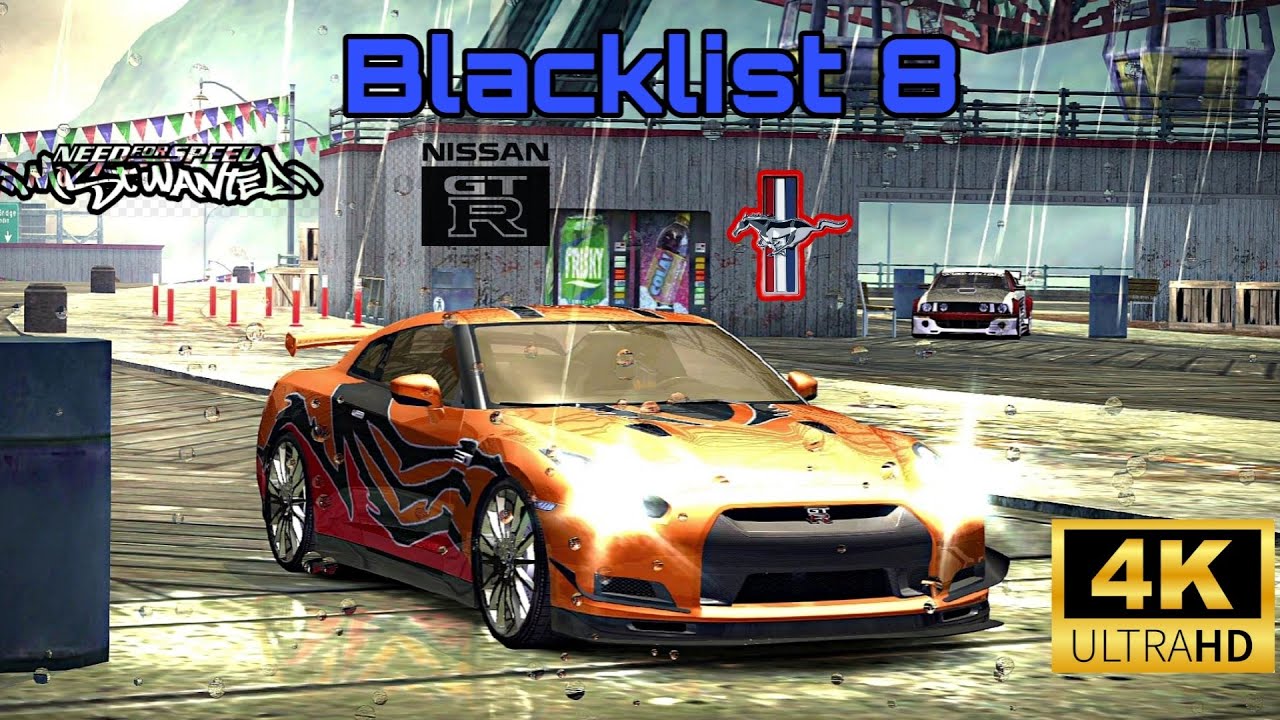 GTR Vs Mustang | Need for Speed - Most Wanted Blacklist 8 - jewels | 4K ...