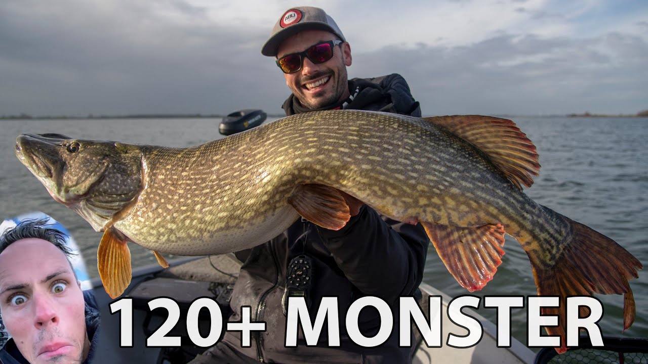 BIZARRE MONSTER SNOEK! Trollen op Dikke 1.20+ Meter Snoeken - YouTube