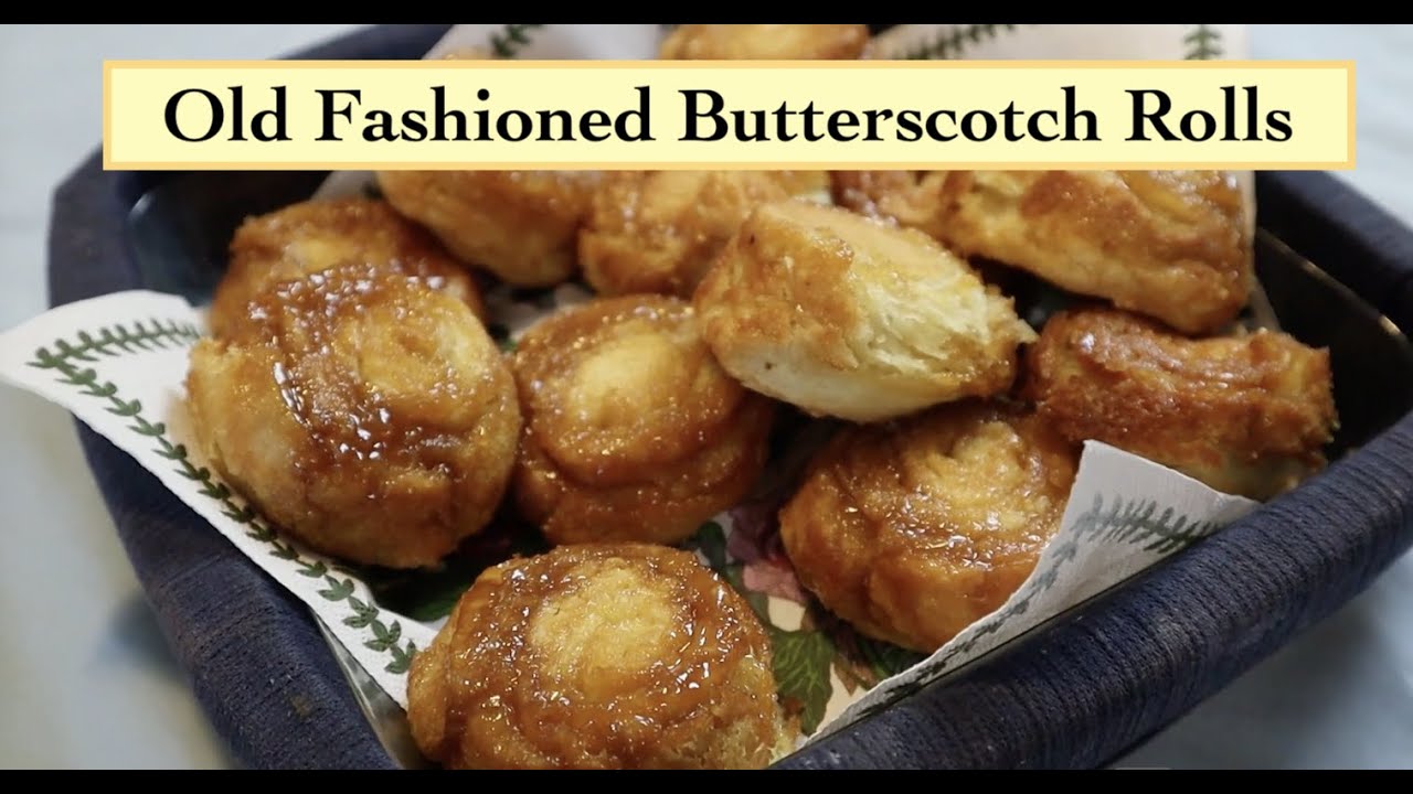 No Yeast Delicious Butterscotch Rolls - YouTube