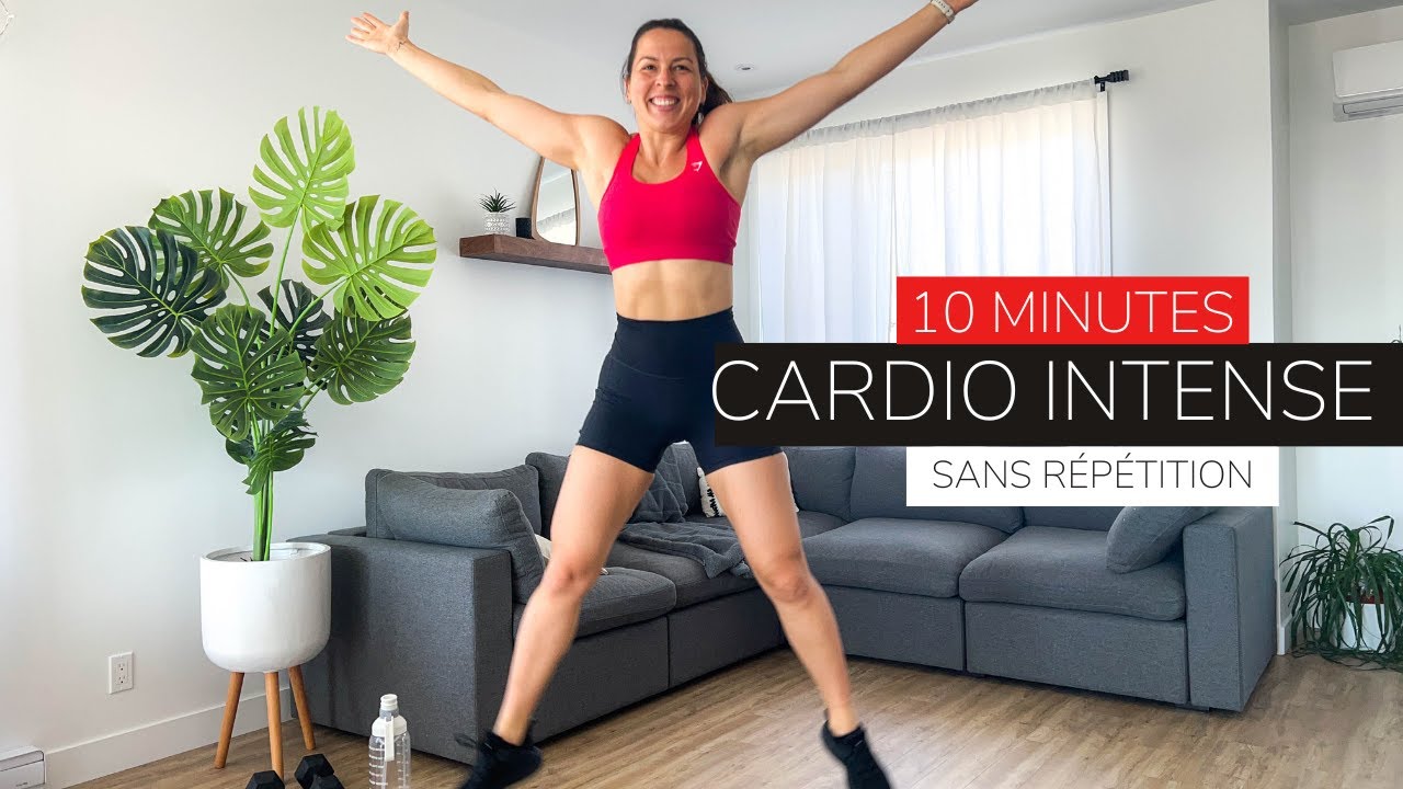 10 min cardio intense | sans matériel et sans répétition | séance ...