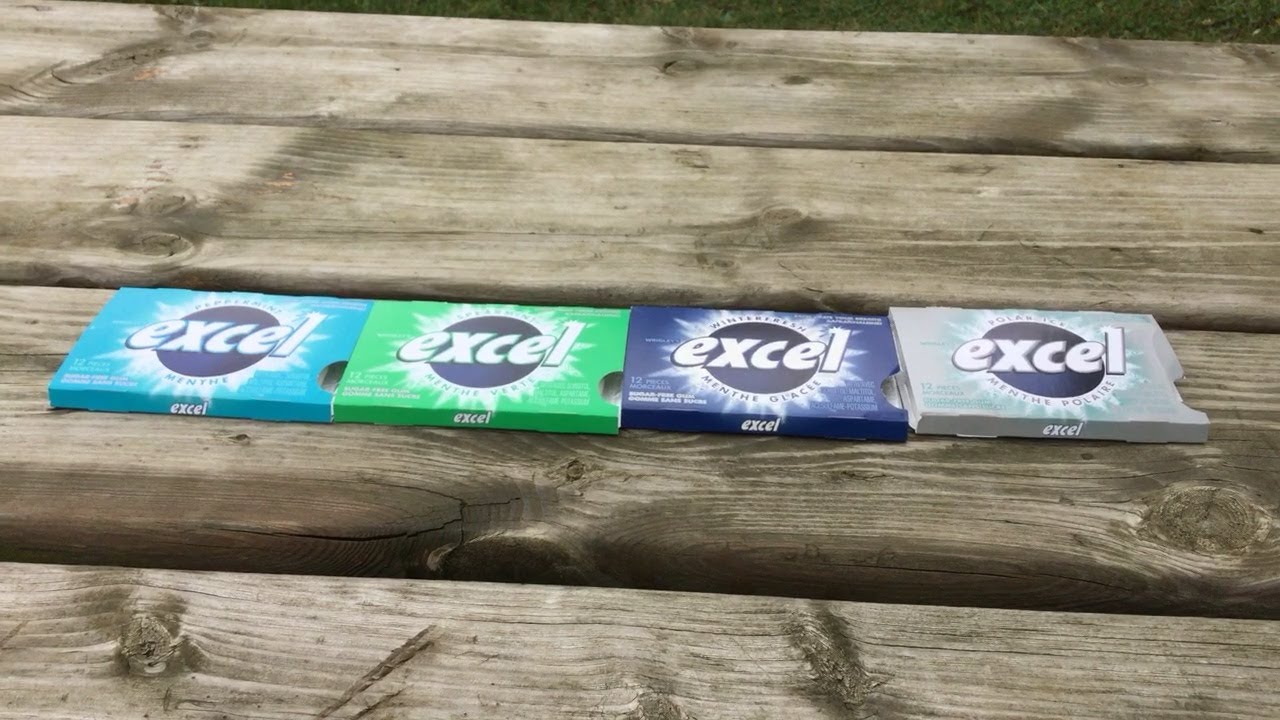 Testing all the excel gum flavours!!!!!!!!!! - YouTube