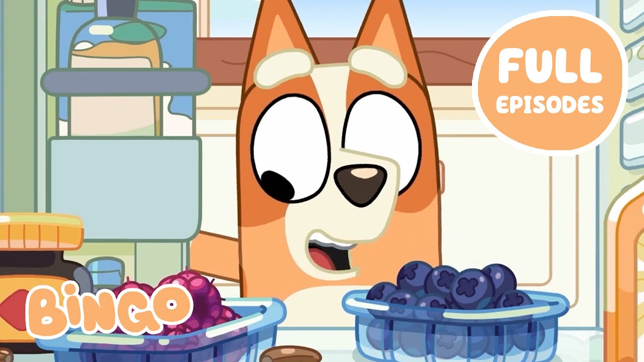 Fun with Food 🫐 🍓 | 30 MINUTES of Bingo and Bluey Full Episodes | Bingo ...