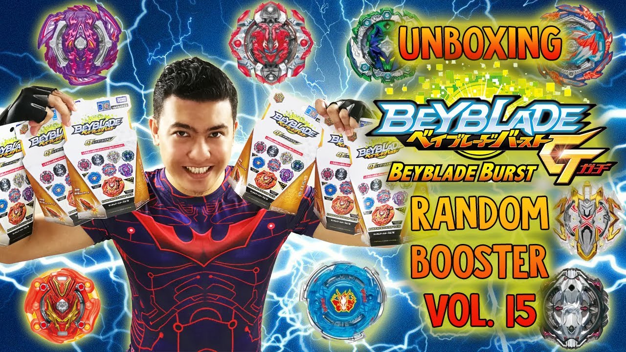 LUCKY OR NOT ?! Unboxing 6 Random Booster Vol.15 B-140 - Beyblade Burst ...