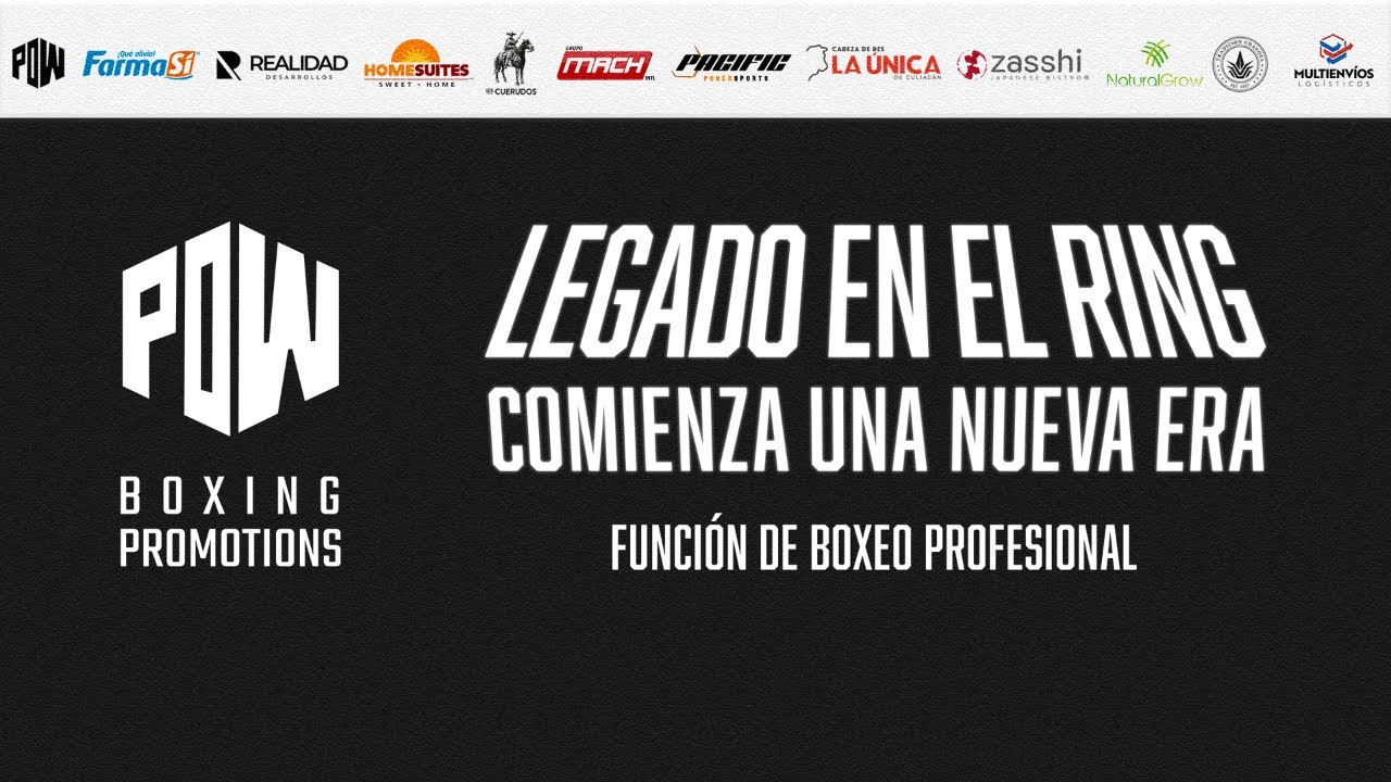 FUNCIÓN DE BOXEO PROFESIONAL POW BOXING PROMOTIONS - YouTube