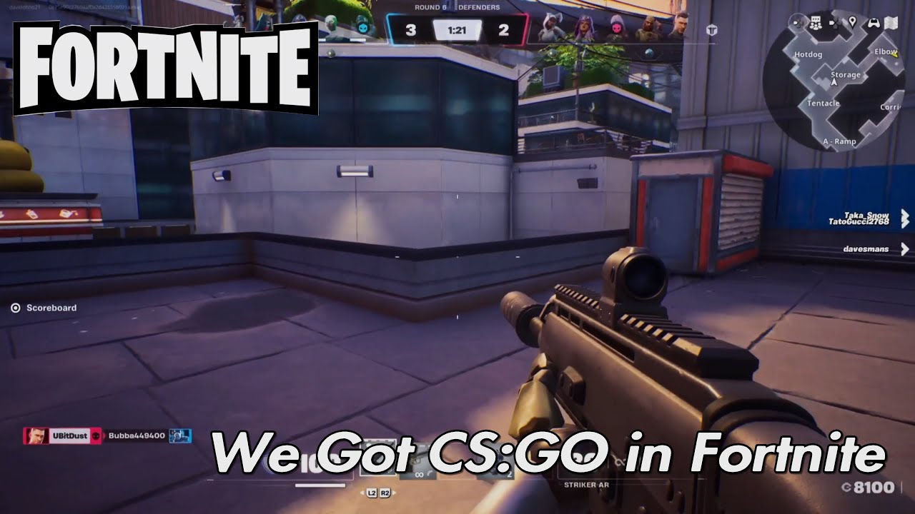 Fortnite - We Got CS:GO in Fortnite - YouTube