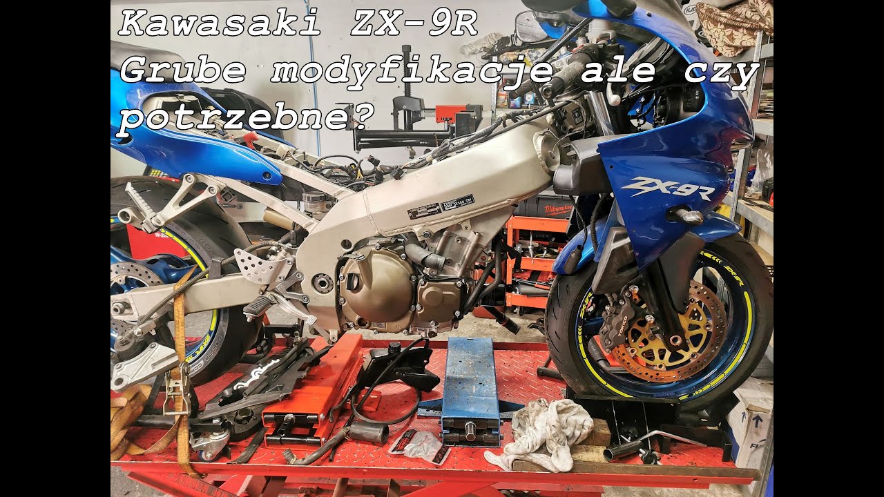 Kawasaki ZX-9R kilka usprawnień oraz modyfikacji. Odkrył tajemnicę inne ...