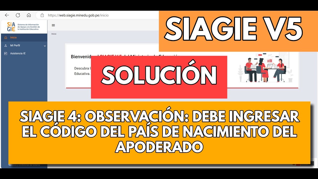 SOLUCION DEBE INGRESAR EL CODIGO DEL PAIS DE NACIMIENTO DEL APODERADO ...