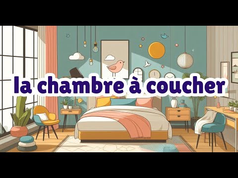 la chambre à coucher vocublaire (18 mots)/ bedroom vocabulary 18 words ...