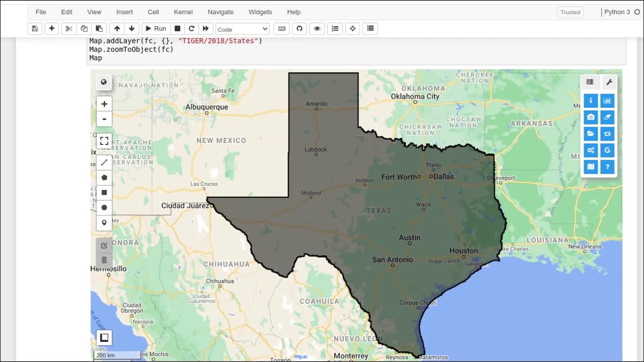 geemap new feature - Adding a Map.zoomToObject() method - YouTube