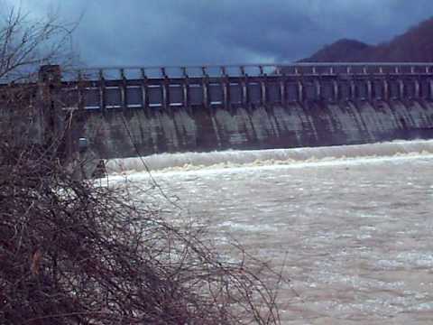 Flooding at Bluestone Dam West Virginia 2010 - YouTube