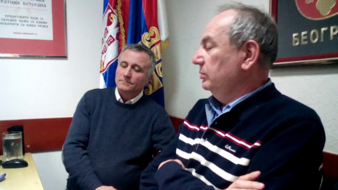 Predsednik RUSKE STRANKE Slobodan Nikolic u obracanju beogradskom ...