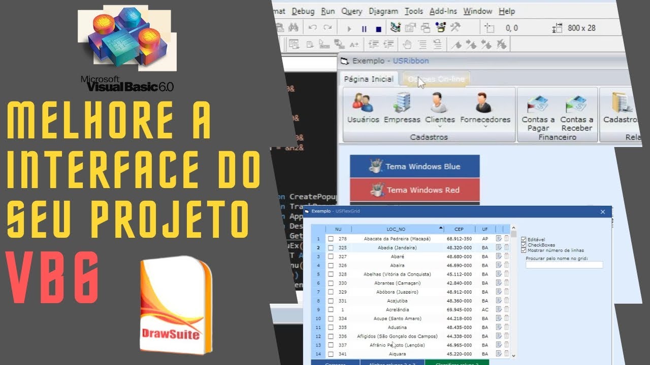 VB6 - MELHORE SEUS PROJETOS COM A DRAWSUITE (ActiveX) - YouTube
