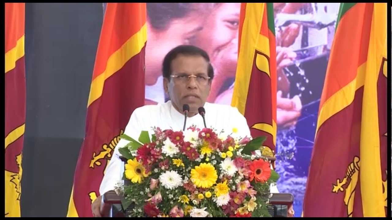 President's Speech - Kumbukkan Oya Reservoir Project - 2017-01-28 - YouTube