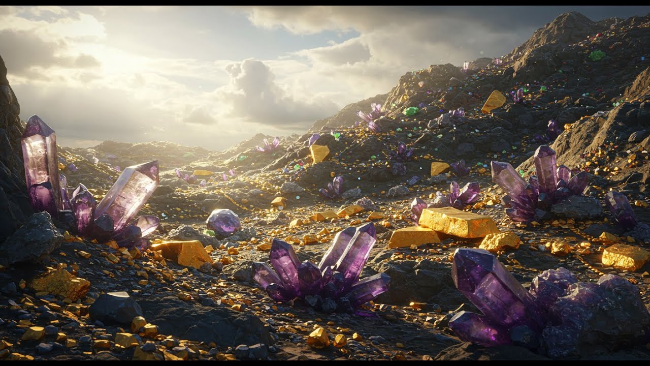 Gold Rush on the Mountain! Found Diamonds, Quartz & Amethyst Crystals ...