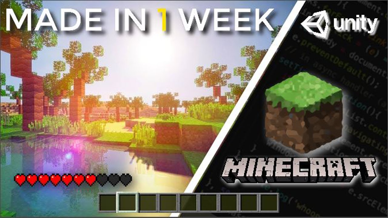 I REMADE Minecraft in 1 WEEK - C#/Unity , Ft. b3agz - YouTube