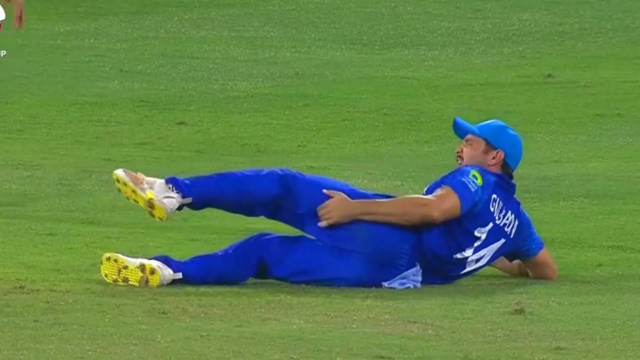 Gulbadin Naib fake hamstring injury acting to save his Team for winning ...