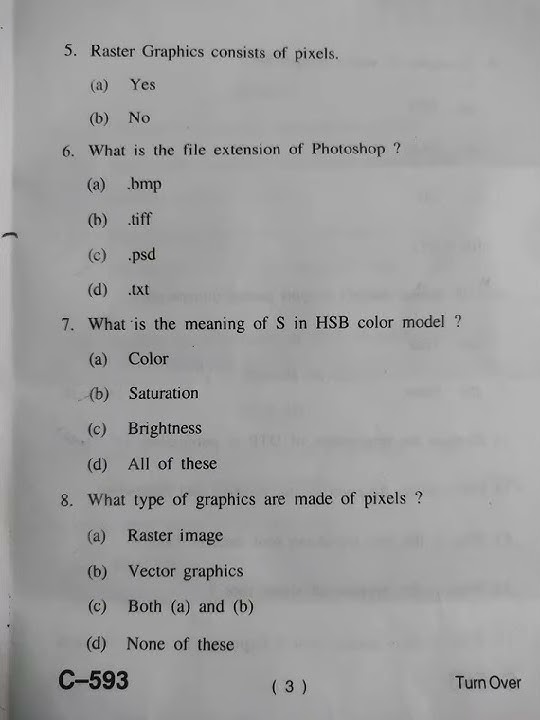 BCA 3rd sem 2021 || Desktop Publishing And Designing || question paper ...