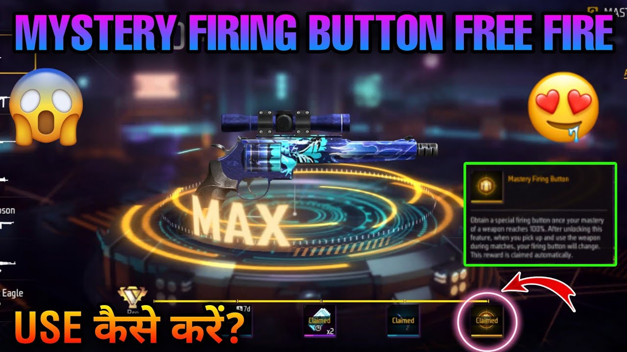 MYSTERY FIRING BUTTON FREE FIRE| HOW TO USE MYSTERY FIRING BUTTON IN ...