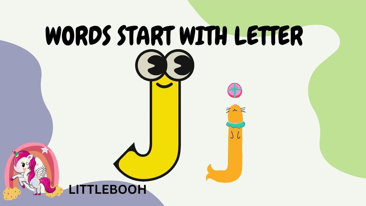 Words Start With Letter J l Kids Vocabulary l Words for kids - YouTube