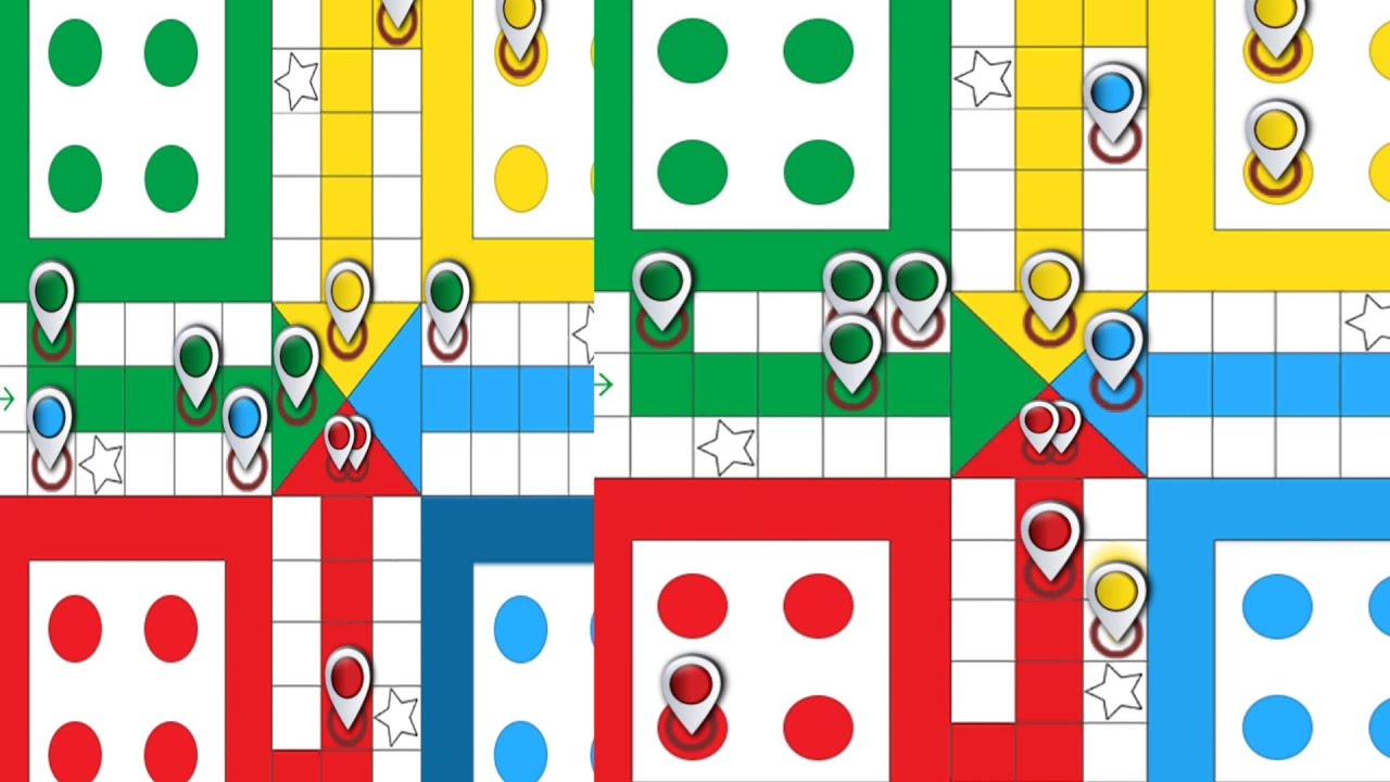 आओ लूडो खेलें 4player Ludo goti tips &trick| ludoking game 4players me ...