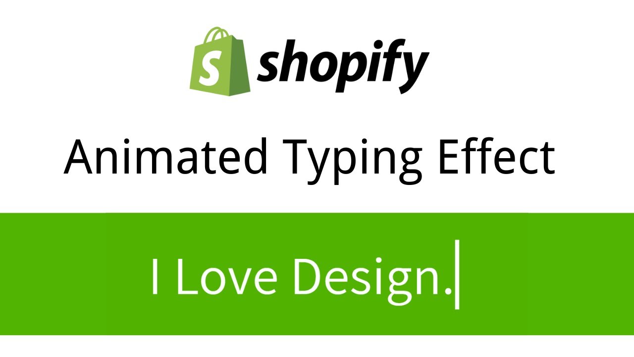 Animated Typing Effect | Shopify Section | No APP - YouTube