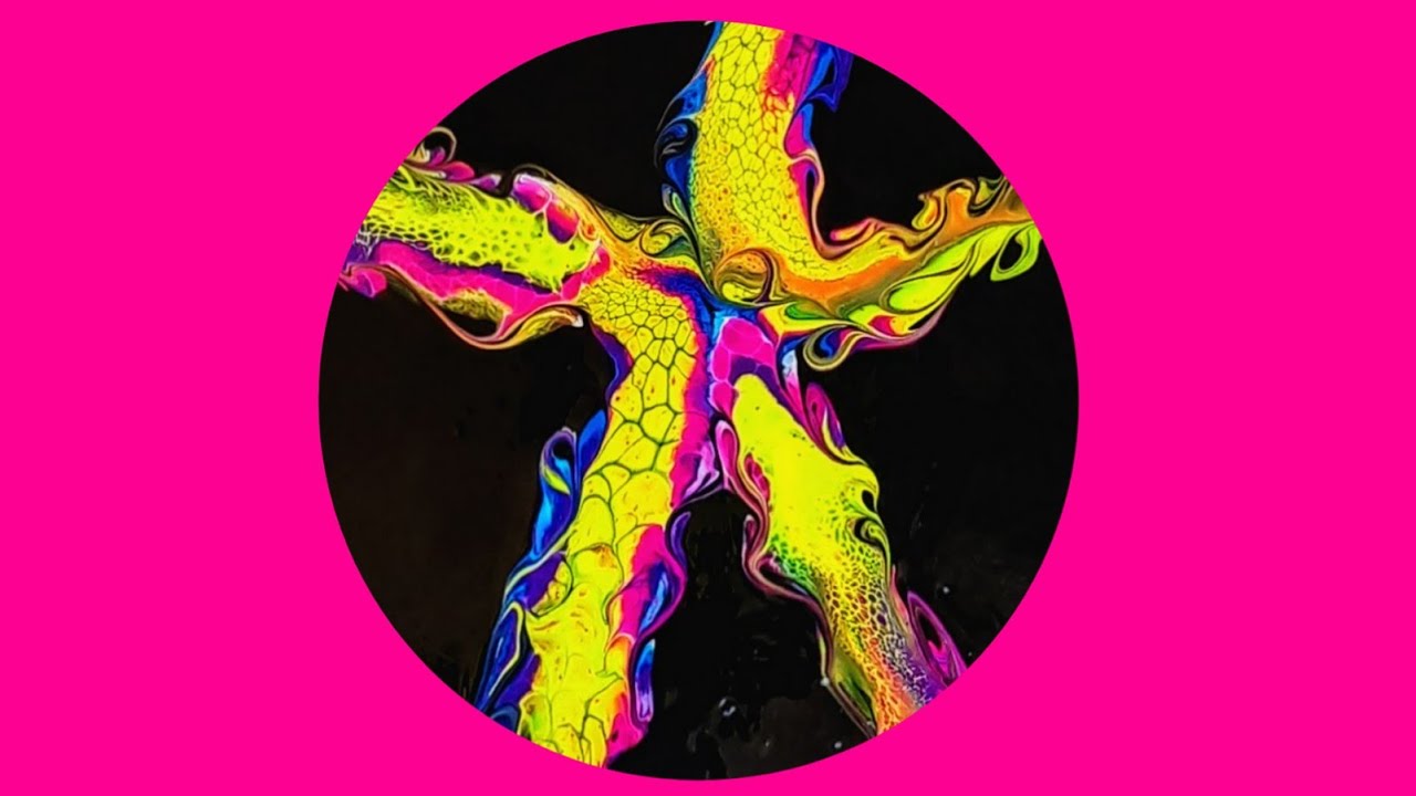 284 Neon Modified Acrylic Fluid Art Swipe #abstract #neon - YouTube