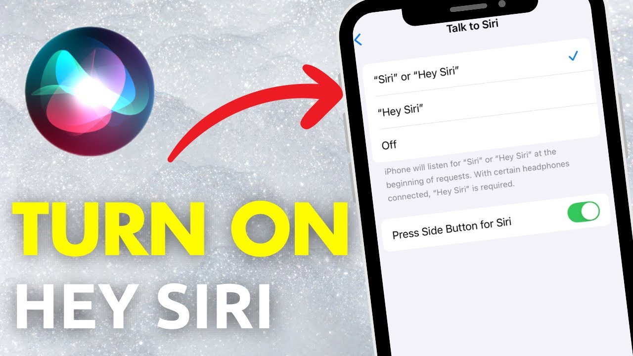 How To Activate Siri On Your iPhone 16 - YouTube