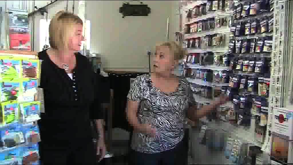 Deb Denys visits with Oak HIll COOP fishing store - YouTube