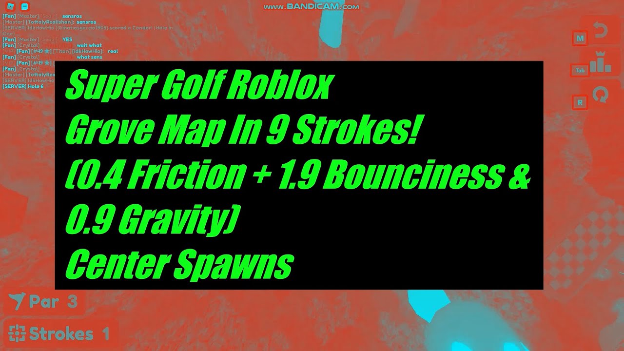 Super Golf Roblox - Grove Map In 9 Strokes!! (0.4 F + 1.9 B & 0.9 G ...