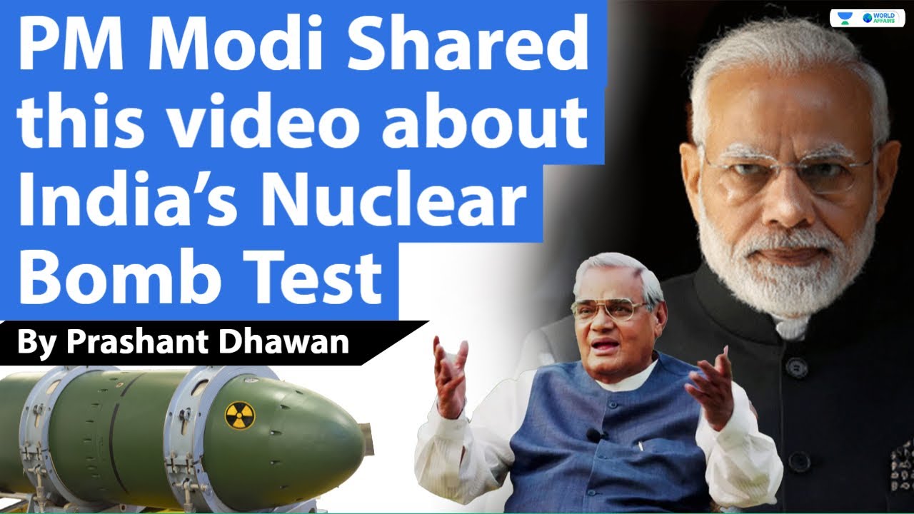 PM Modi Shared this video about India’s Nuclear Bomb Test - YouTube