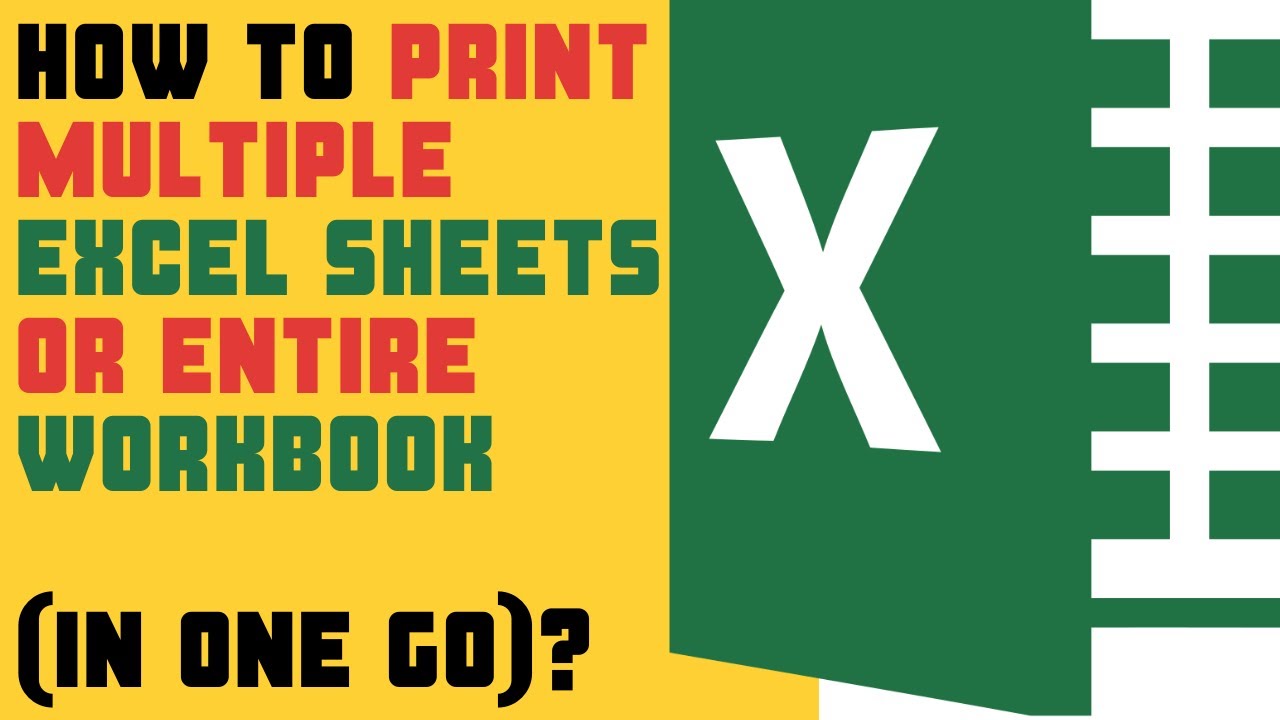How To Print Excel Sheets Or Entire Workbook in One Go English How To Print Excel Sheets Or Entire Workbook in One Go English