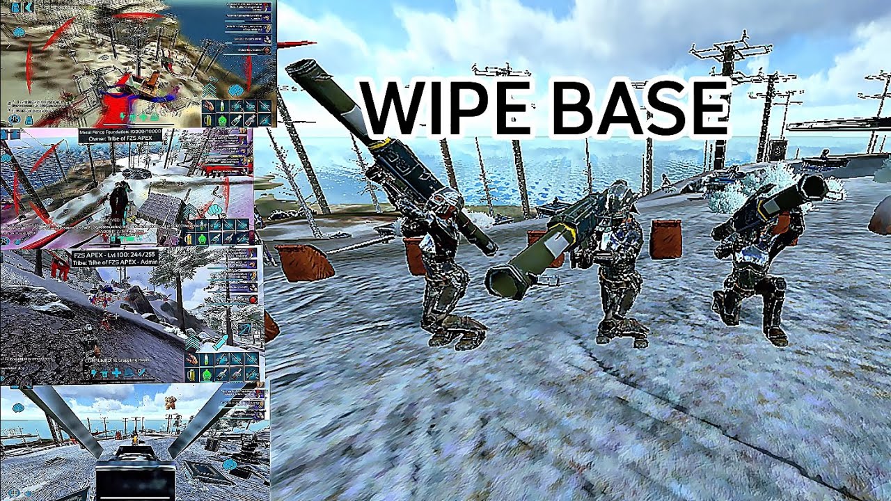 WE ATTACK ONE BASE, WIPE UP, FULL PVP) ARK MOBILE - YouTube