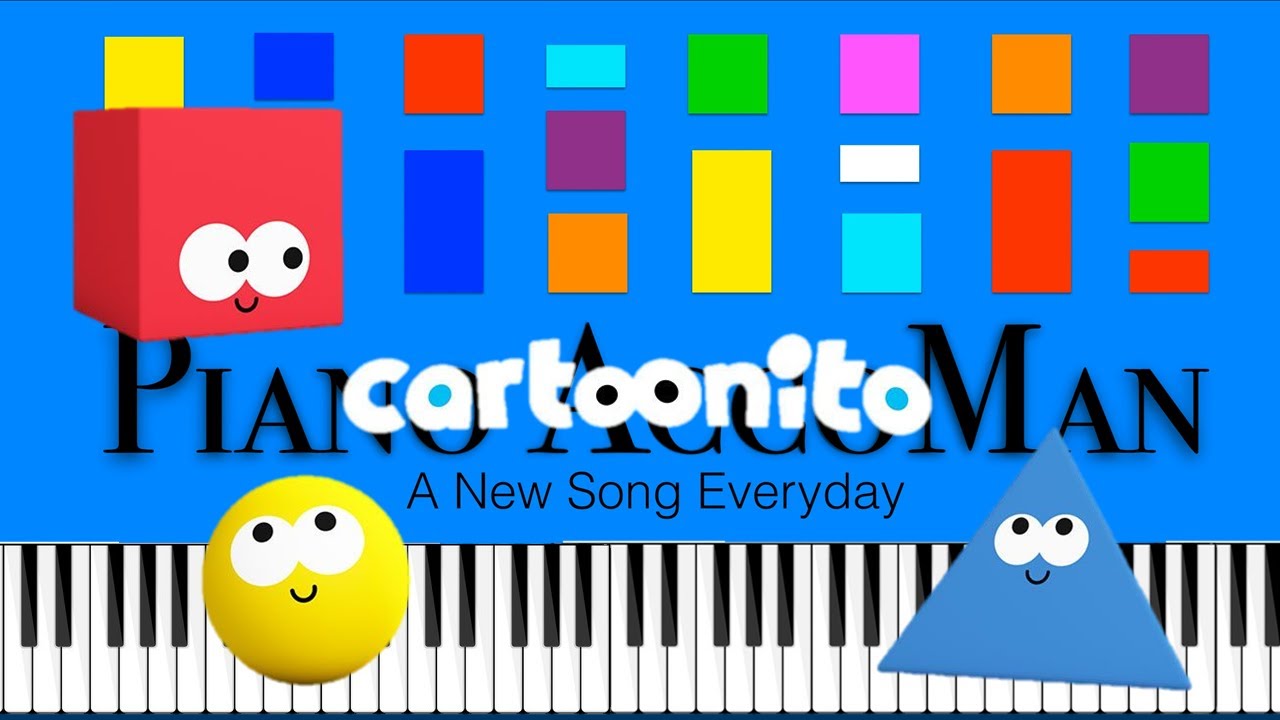 Cartoonito - Let's Go (Slow Easy Medium) Piano Tutorial 4K - YouTube