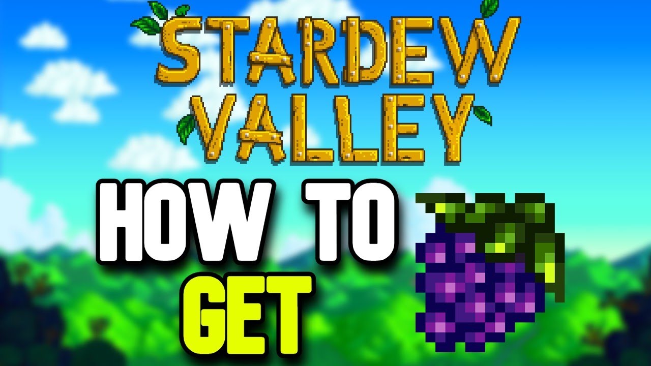 How to Get Grapes in Stardew Valley - YouTube