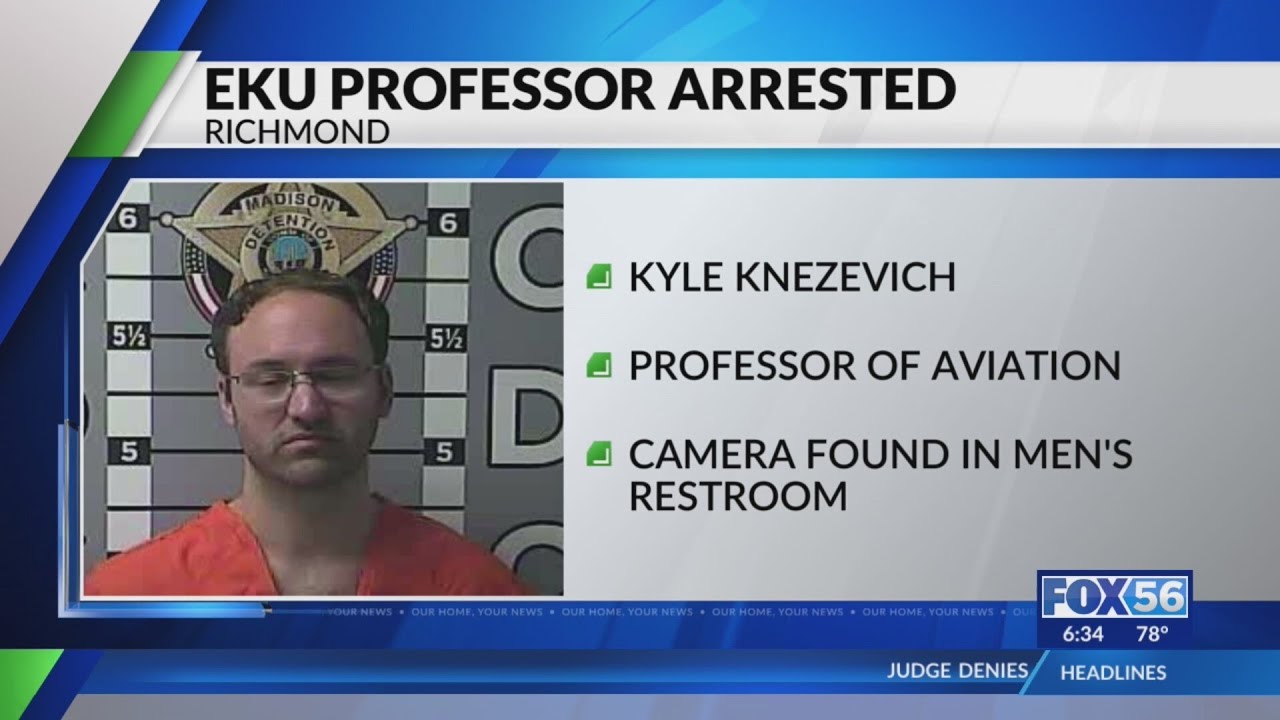 Former EKU professor allegedly placed camera in men's restroom - YouTube