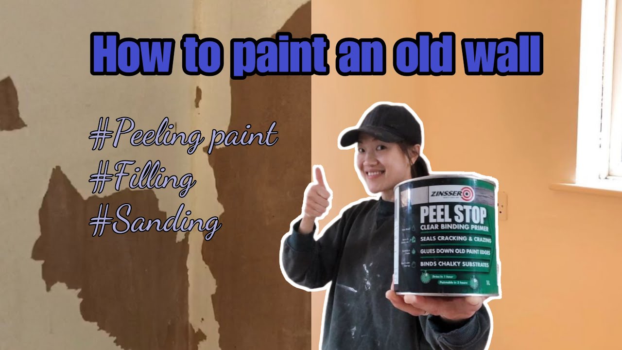 How to paint an old wall - YouTube