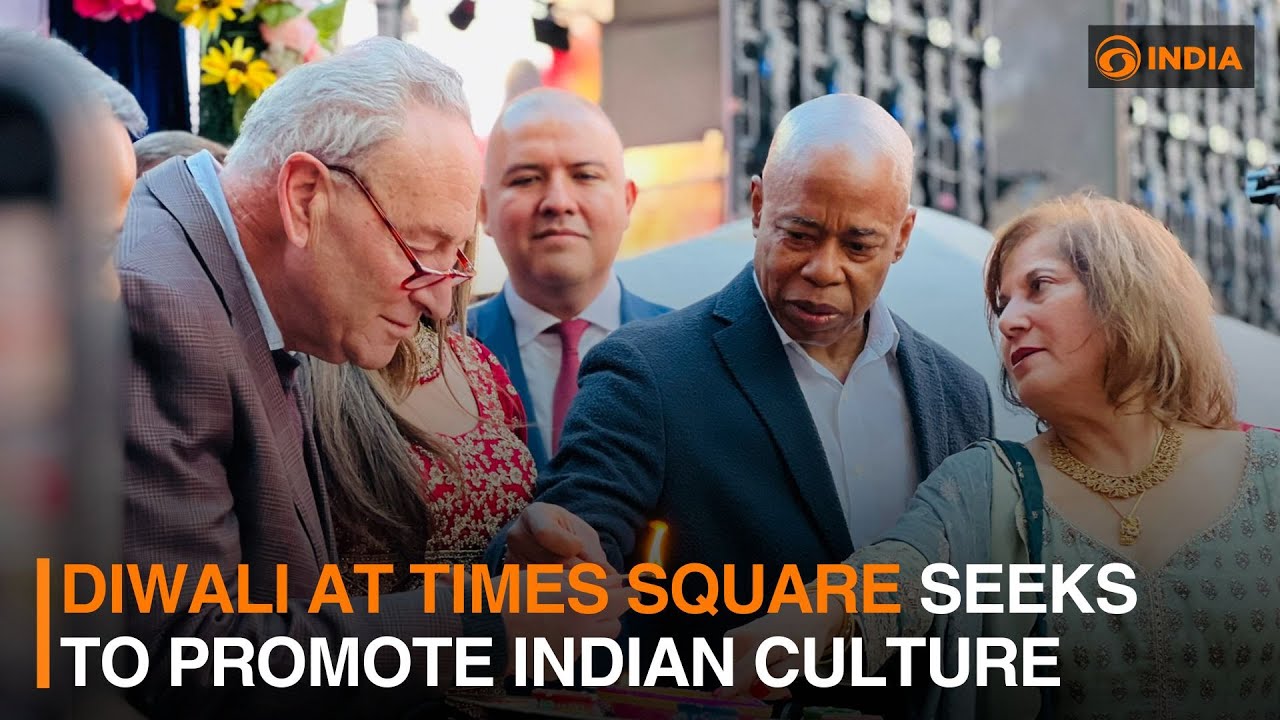 Diwali at Times Square seeks to promote Indian culture | DD India - YouTube