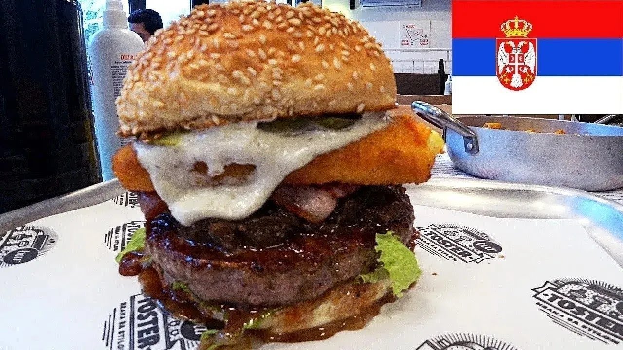 SERBIA & The Balkans BEST BURGER HUNT! SERBIA Food Reaction You Can't ...