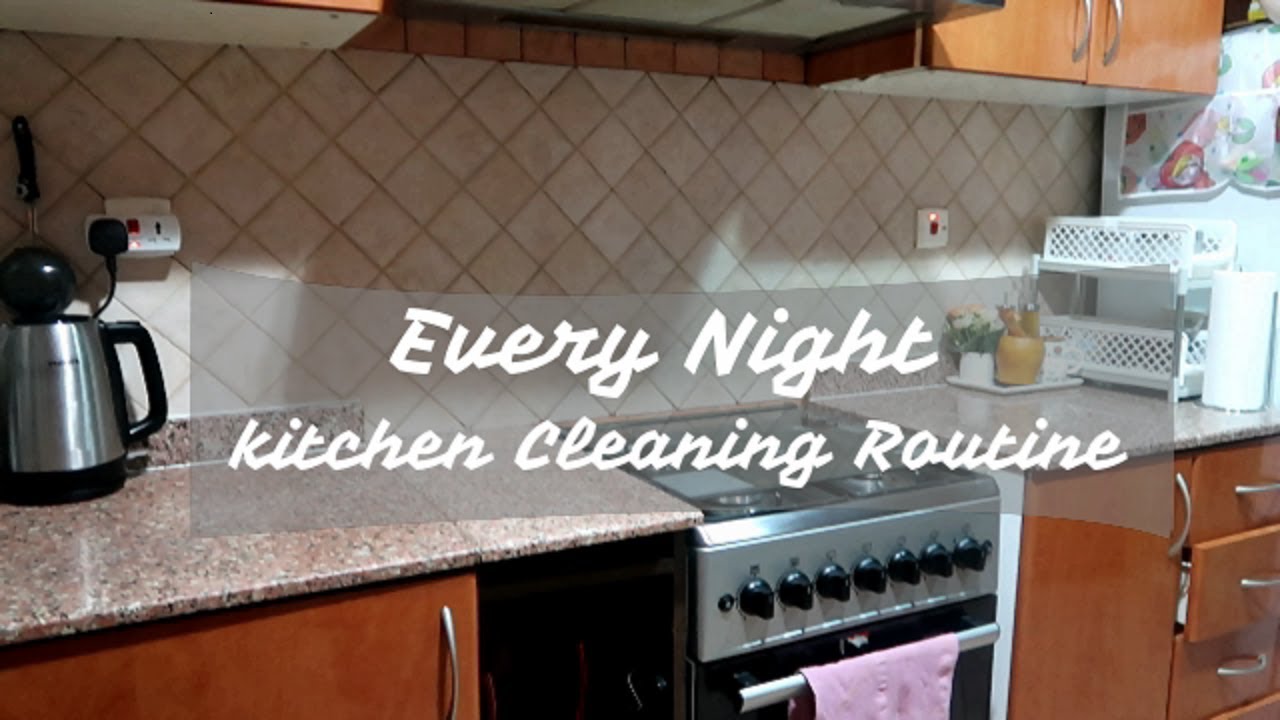 Everyday Night-Time Kitchen Cleaning Routine || Indian small kitchen ...