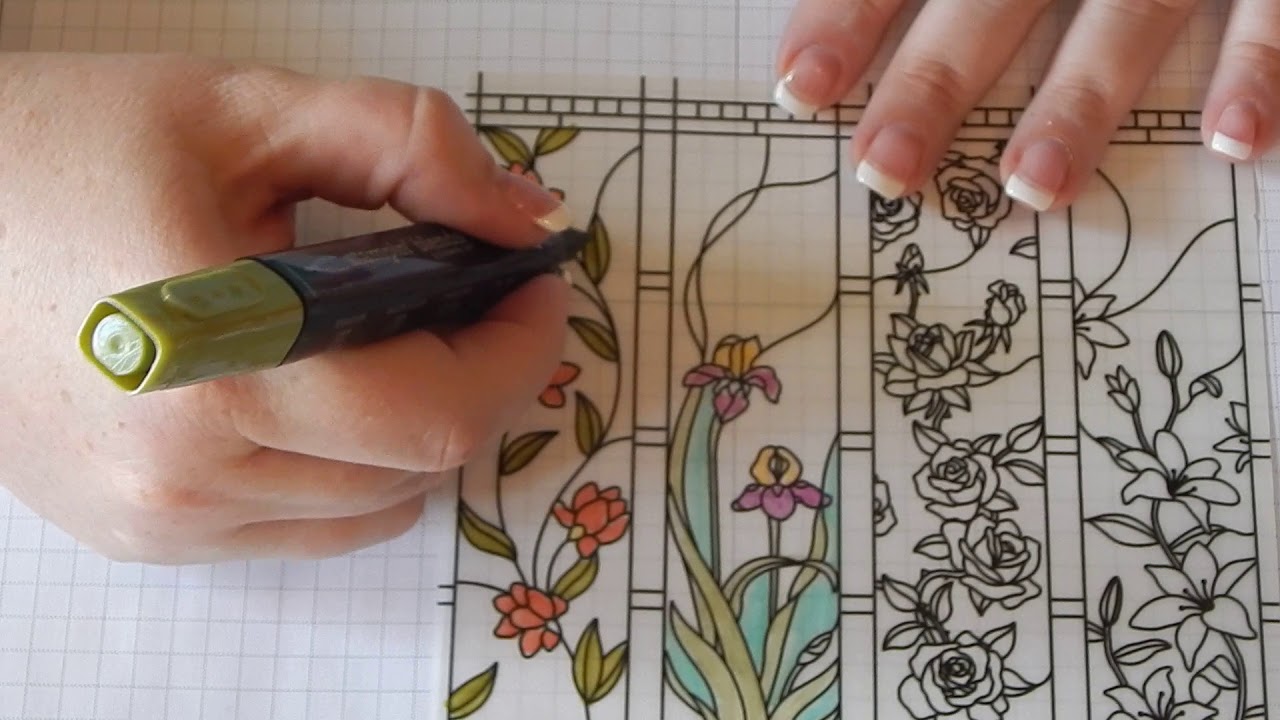 Graceful Glass Coloring Techniques - YouTube