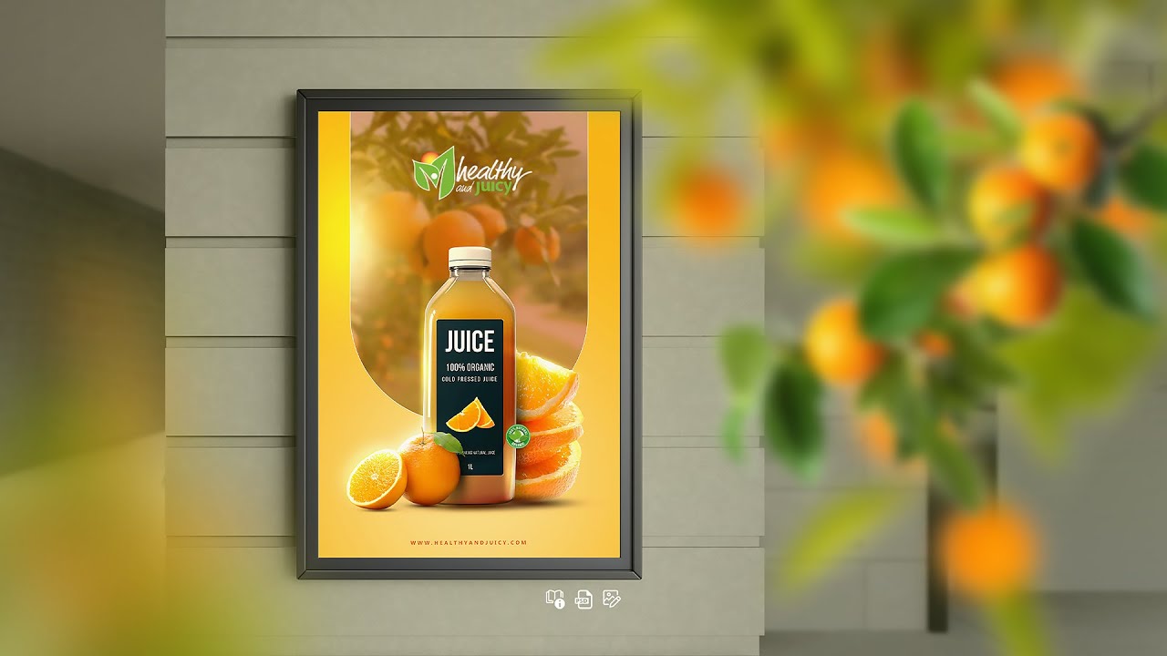 Product manipulation advertising design full Photoshop tutorial - YouTube