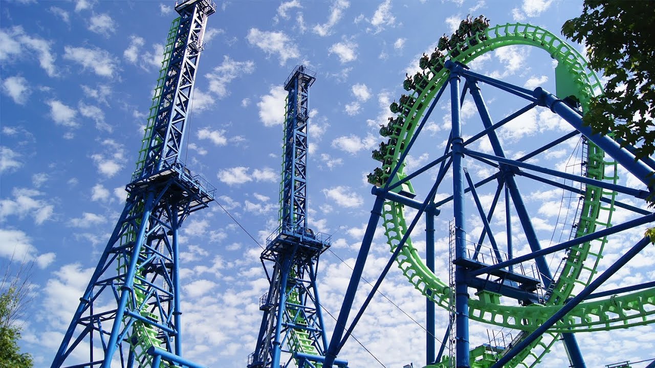 Aftershock Roller Coaster | Off-Ride POV - YouTube
