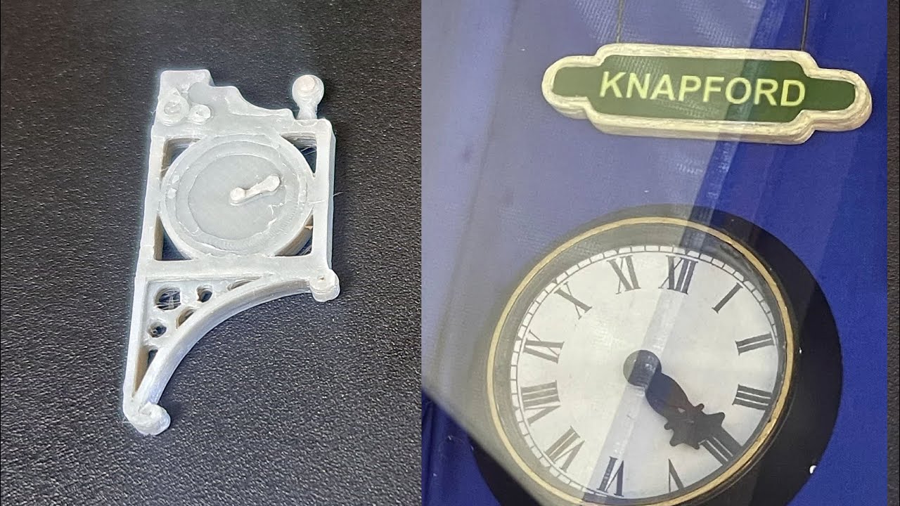 3D Printed Knapford Station Wall Clock Thomas and Friends Trackmaster ...