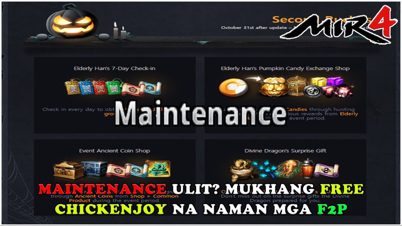 MIR4 "10/31/23" MAINTENANCE - MAGIC SOUL ORB/DECK SLOT EXPANDED? MORE F2P EVENTS LET'S GO! - F2P ...