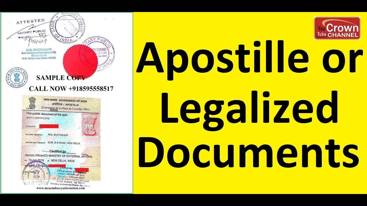 MEA | Attestation | Apostile of Documents | Apostille of documents ...