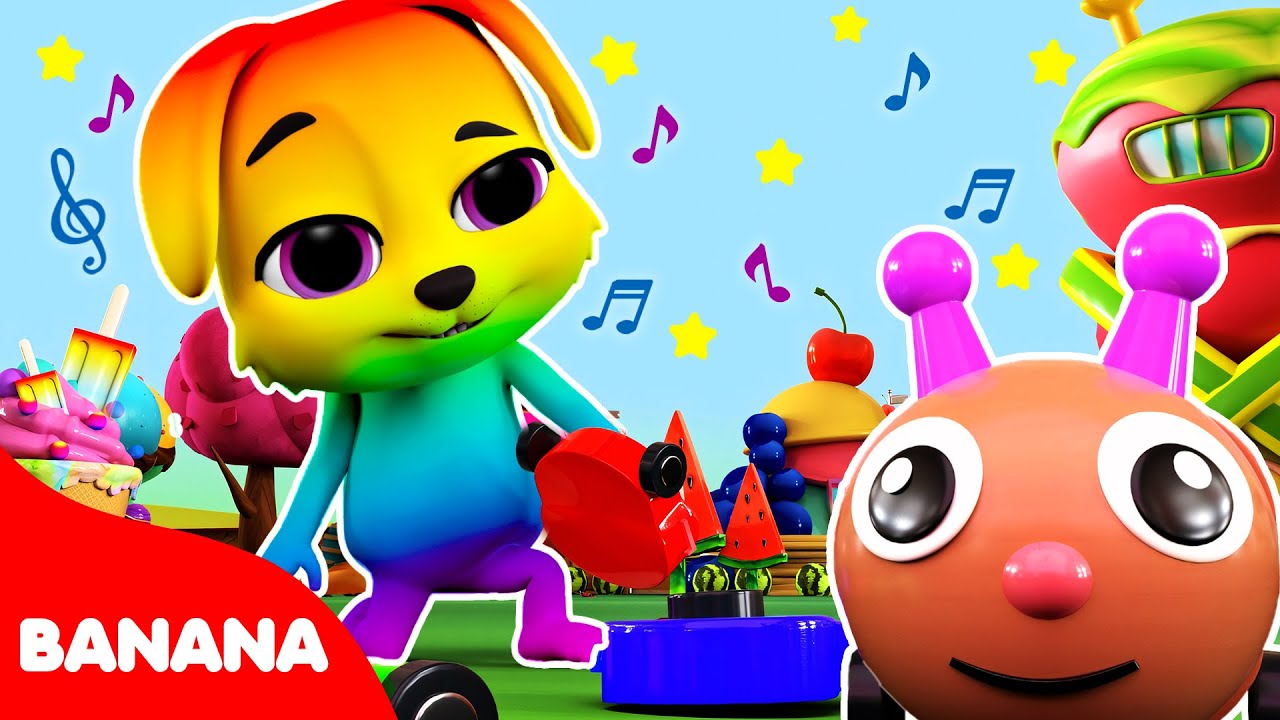 Learn colors with worm | shapes song｜Learn Color with Puppy & Bunny ...