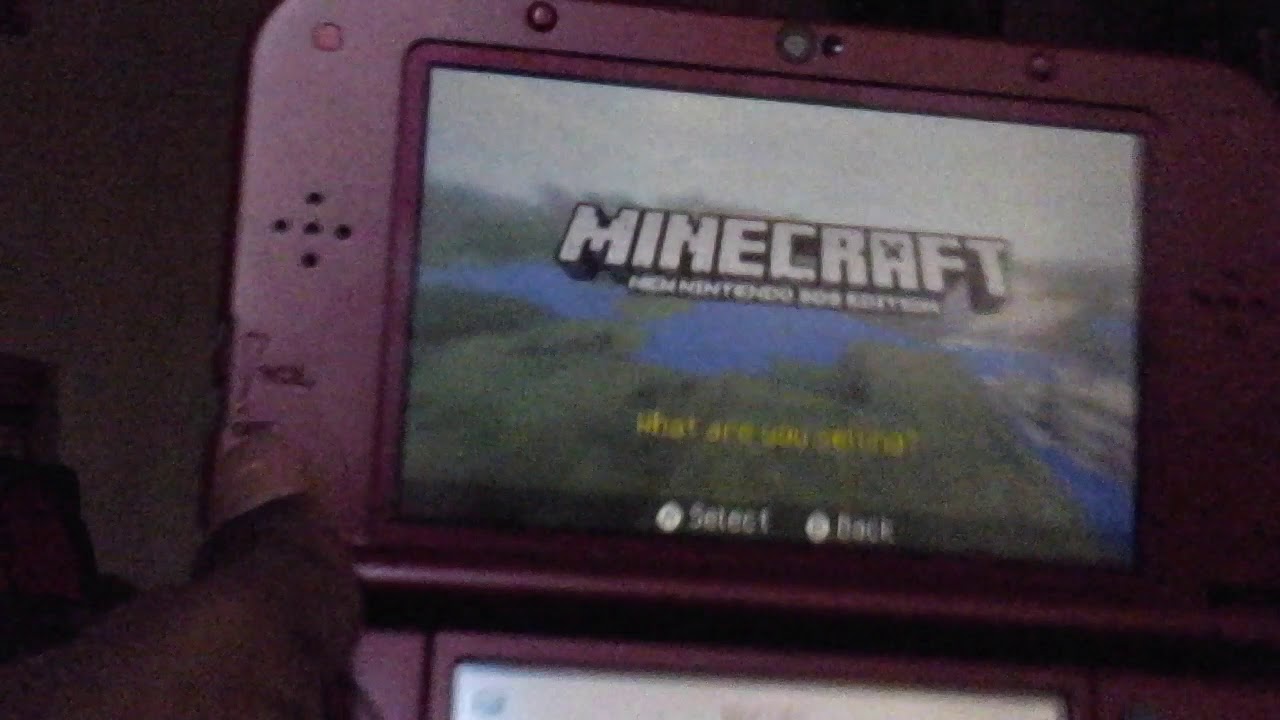 Minecraft new Nintendo 3ds edition gameplay Toad load 100 part 1 - YouTube