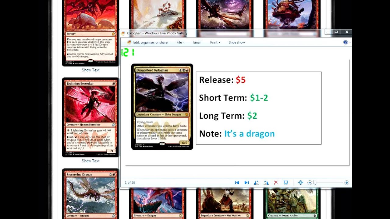 Dragonlord Kolaghan - Dragons of Tarkir Spoiler & Speculation - YouTube