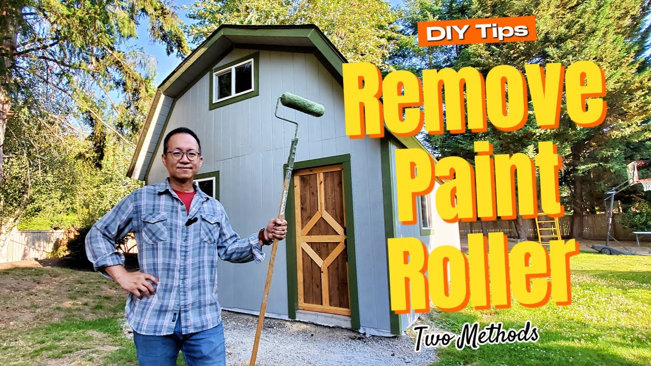 How To Remove Stiff/Dry Paint Roller From Roller Frame? - YouTube